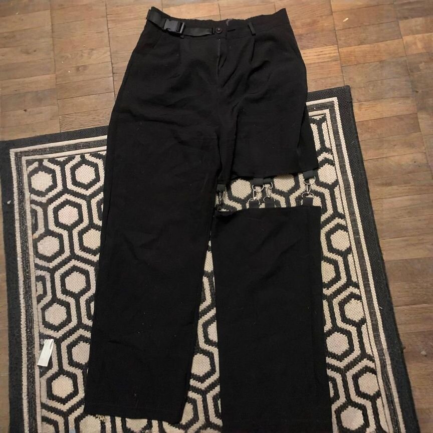 Брюки классические голубые